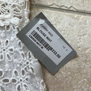 Johnny Was | Tops | Johnny Was White Blouse Brand New With Tag | Poshmark